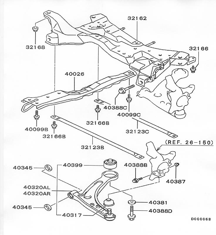 Mitsubishi 40320AR/40320AL ARM ASSY, FRONT SUSPENSION, LOWER | JDM ...