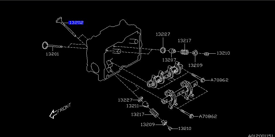 Subaru 13211 SEAL, EXHAUST VALVE | JDM Japanparts.com | GD