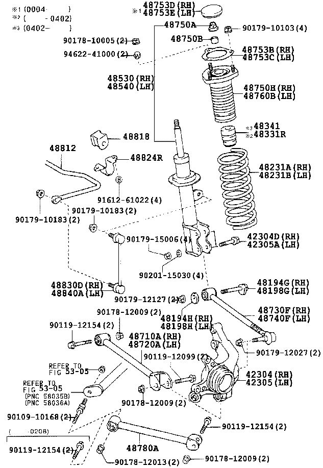 Toyota 48530/48540 REAR SHOCK ABSORBER ASSY | JDM Japanparts.com ...