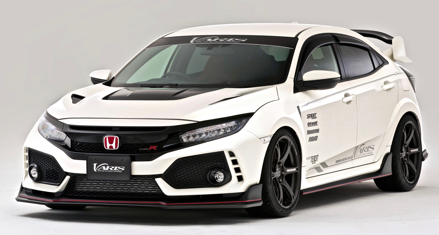 VARIS HONDA CIVIC TYPE R FK 8 ARISING-I FRONT LIP SPOILER CARBON ...