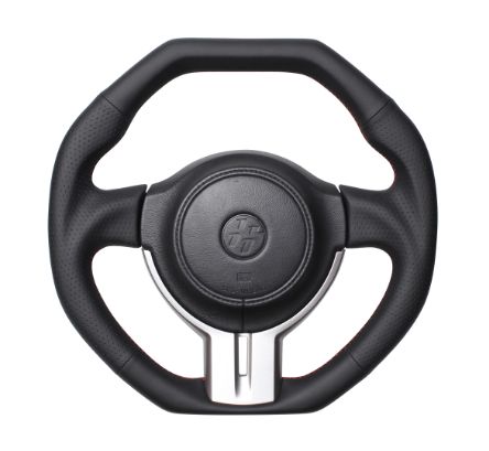 REAL (F4) OCTAGON STEERING WHEEL ALL NAPPA LEATHER (RED STITCH)(F4-8 ...