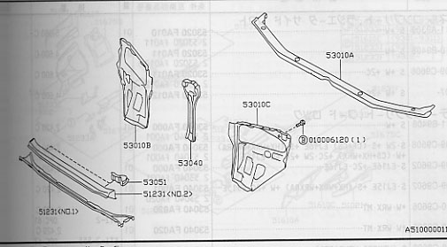 Subaru 53010A PANEL COMP. RADIATOR UPPER | JDM Japanparts.com | GC/GF